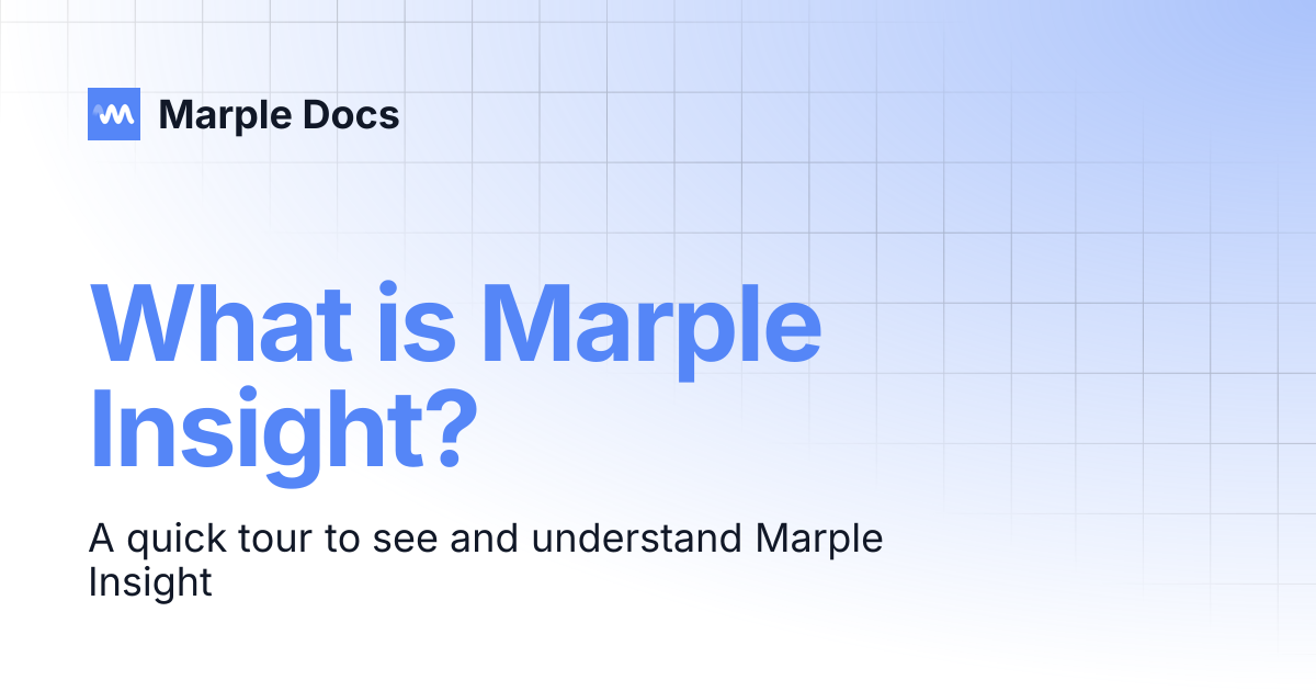 What is Marple Insight? | Marple Docs